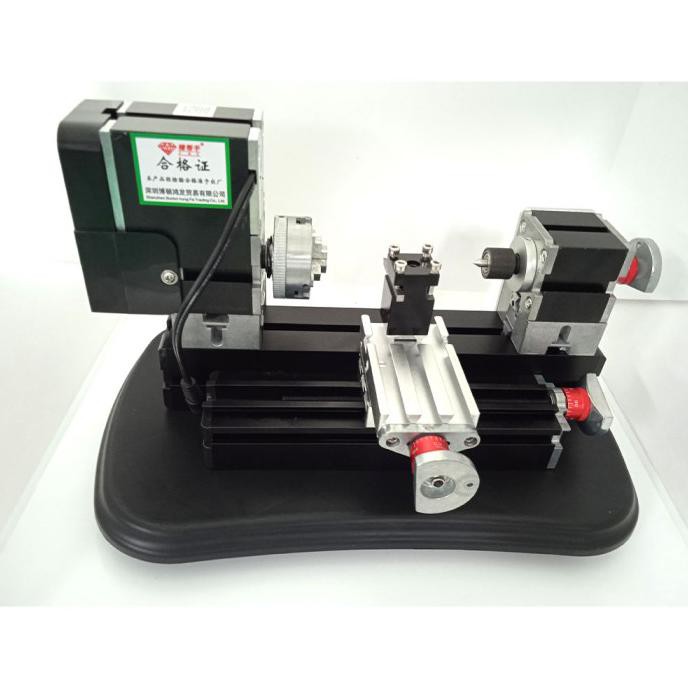 Jual Mesin Bubut Mini Lathe Wood Metalworking DIY Model Making 60W ...