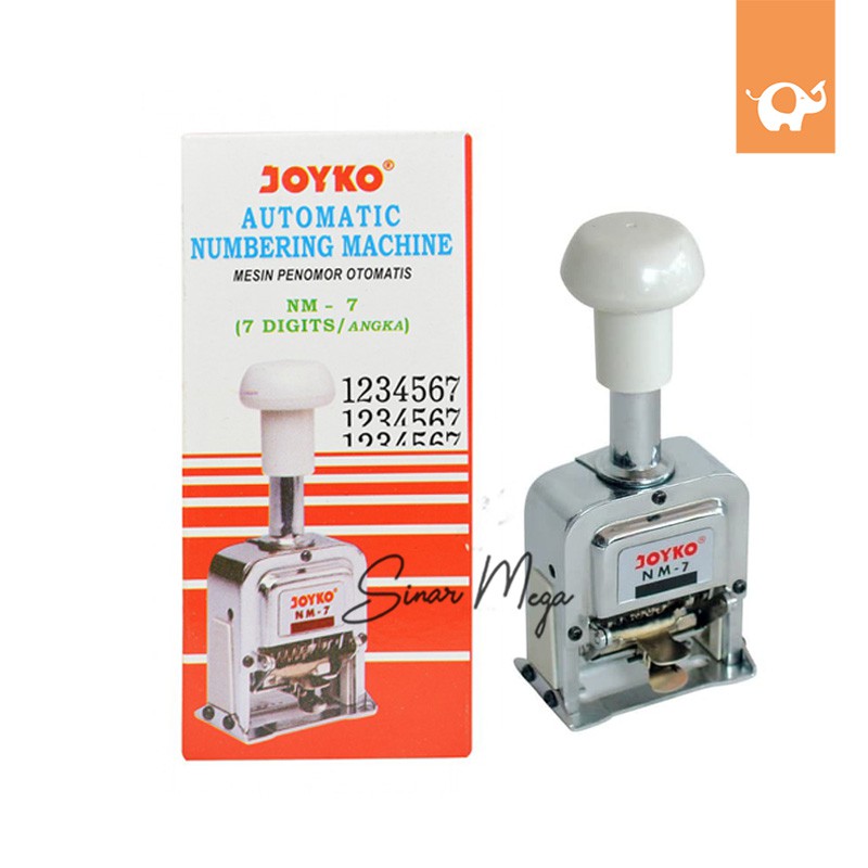 Jual Joyko Automatic Numbering Machine NM 7/Number Stamp/Mesin Penomor ...