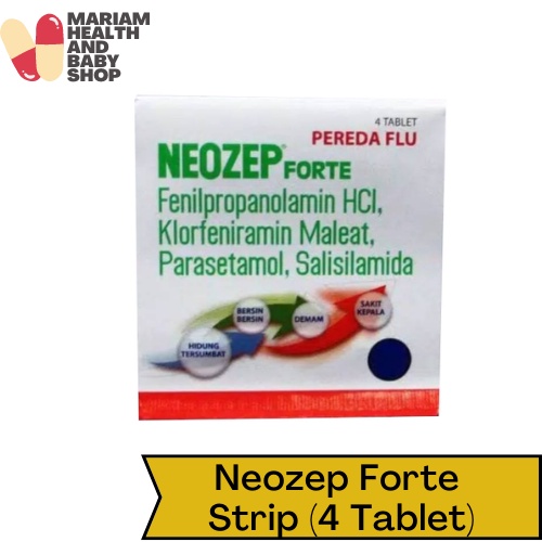 Jual Neozep Forte Strip - Meredakan Flu | Shopee Indonesia