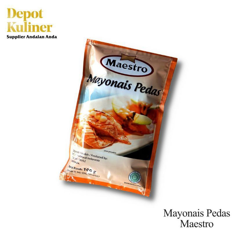 Jual Maestro Mayonaise Mayones Mayonnaise Pedas 100gr | Shopee Indonesia