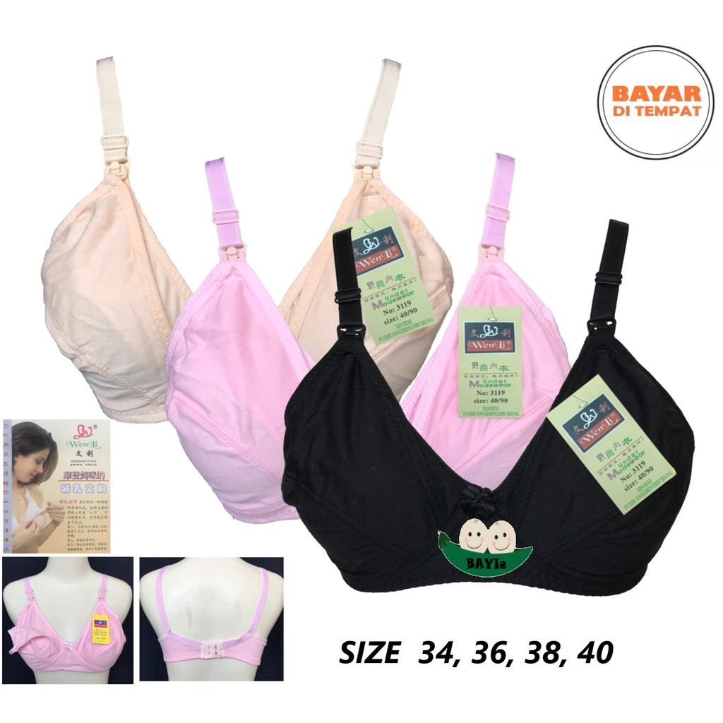 Jual BAYIe - BH/Bra Ibu Menyusui / Nursing BRA WEN LIE Bahan 100% Katun ...