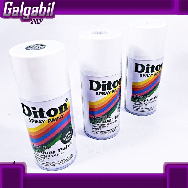 Jual Pilok Pilox Cat Spray Paint Hitam Metalic Silver Dan Clear Pernis ...