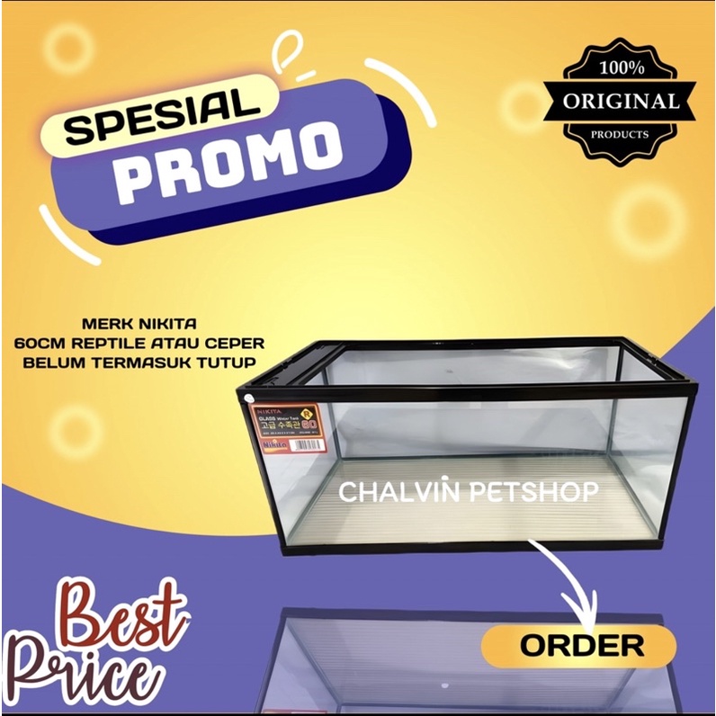 Jual Aquarium Reptile Nikita 60 CM | Shopee Indonesia