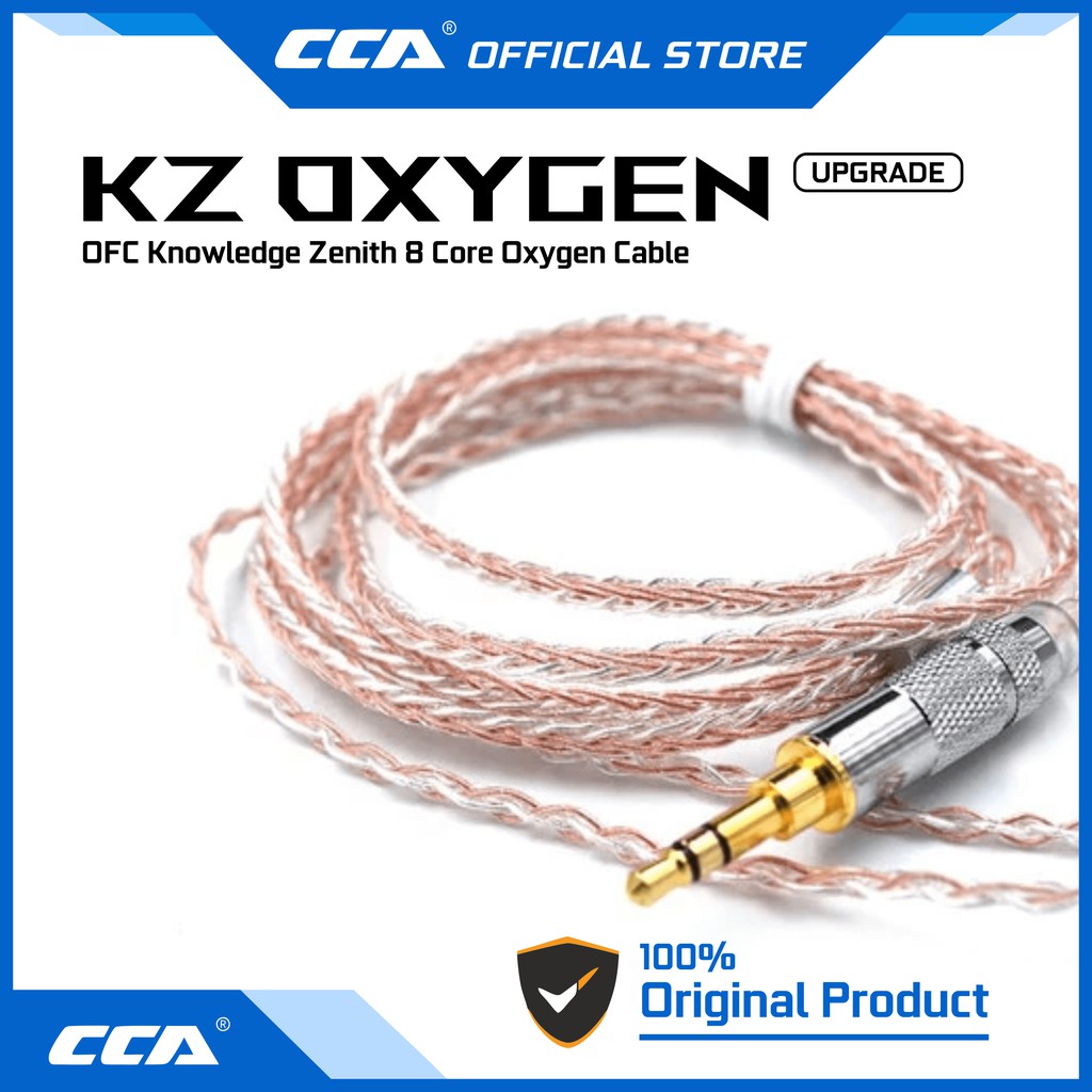 Jual KZ Cable Copper Silver Blending Kabel Upgrade Cable - Pin A / B ...