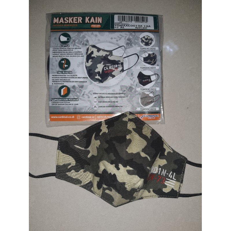 Jual Masker Army (Cardinal Kids) | Shopee Indonesia