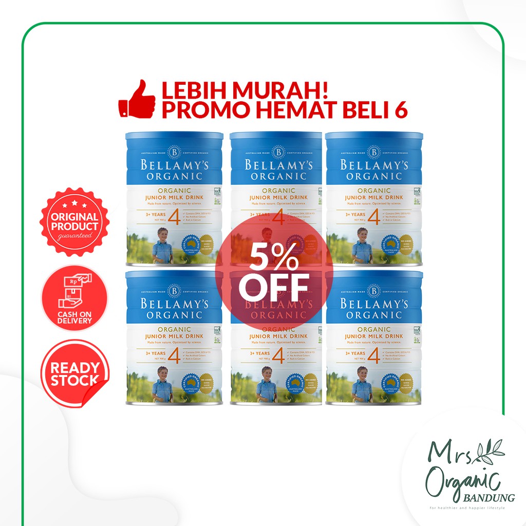 Jual Susu Formula Bayi Anak Bellamy's organic STEP 4 JUNIOR MILK DRINK ...