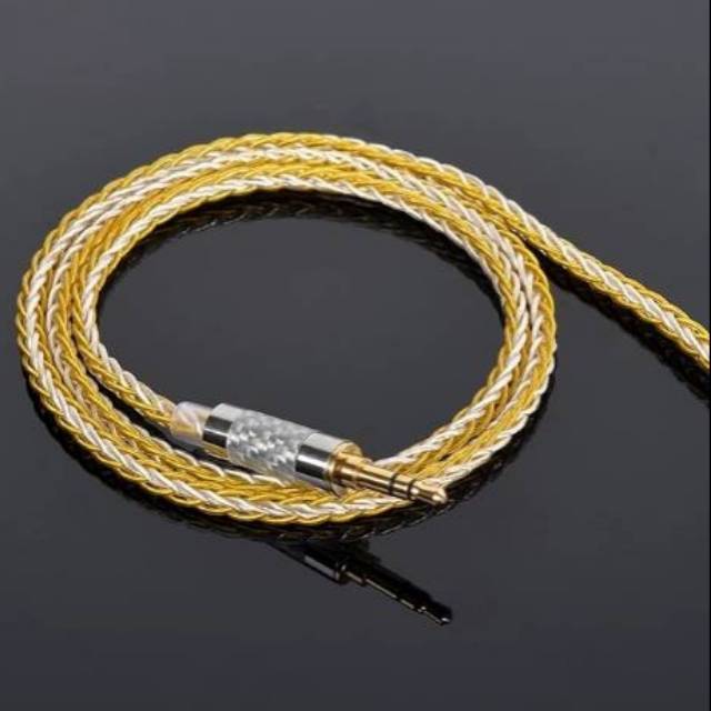 Jual KABEL UPGRADE KZ Gold Silver KZ Earphones Gold Silver Mixed ...