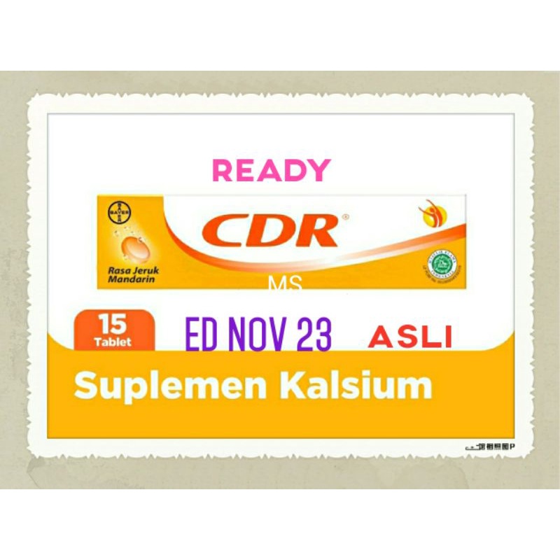 Jual CDR 15 TABLET / VITAMIN C / CDR | Shopee Indonesia