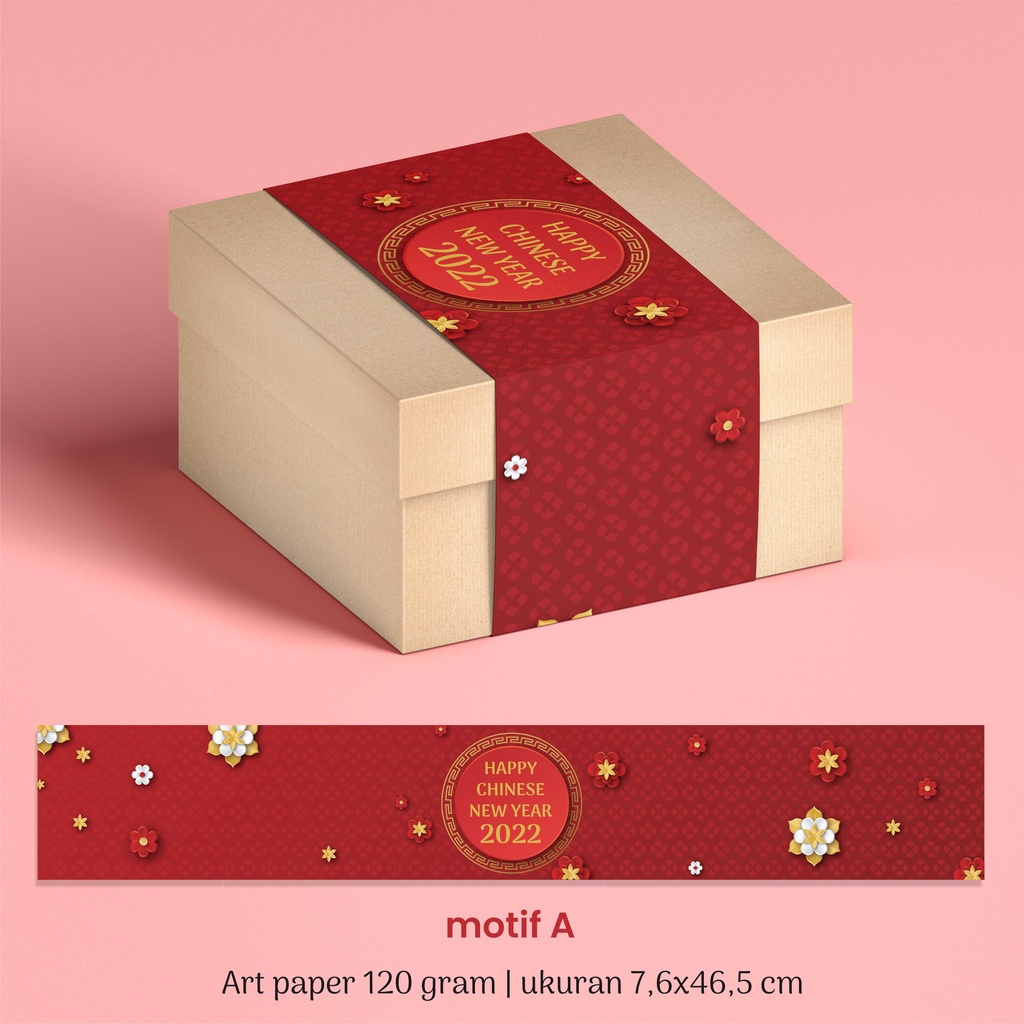 Jual Paper Belt / Roller / Hiasan Sleeve / Sabuk Label Box edisi Imlek ...