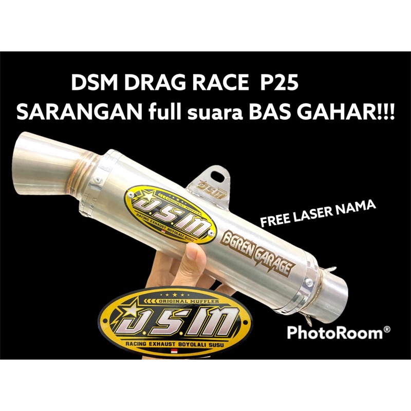 Jual Knalpot Dsm Drag race Free laser nama slencer original dsm ...