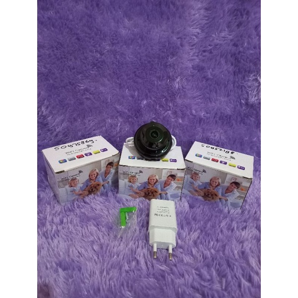 Jual cctv camera v380 pro mini ukuran kecil konek di hape komunikasi 2 ...