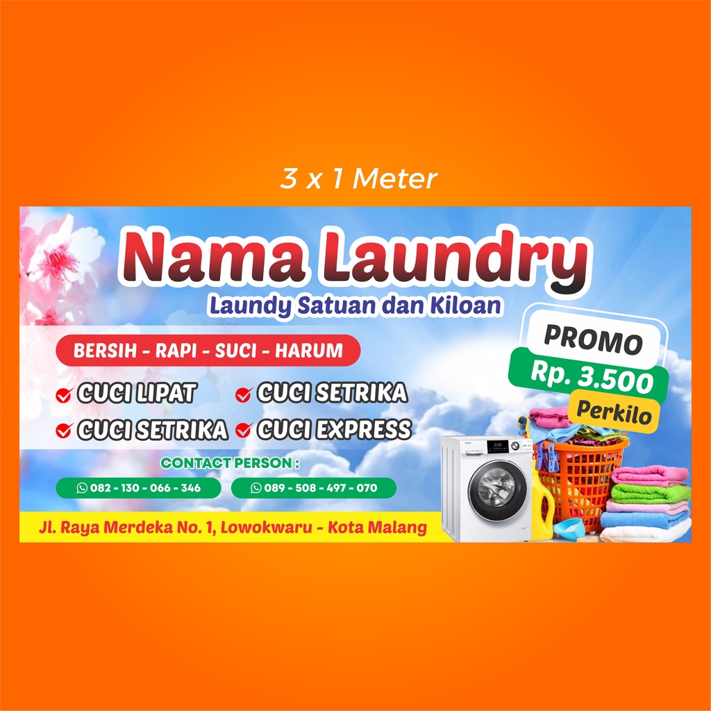 Jual Spanduk Banner Laundry / Londry | Shopee Indonesia