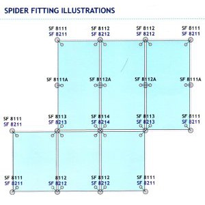 Jual Spider Fiting Kaki 2 Fitting Alat Jepit Kaca Spider 2 Kaki Curtain ...