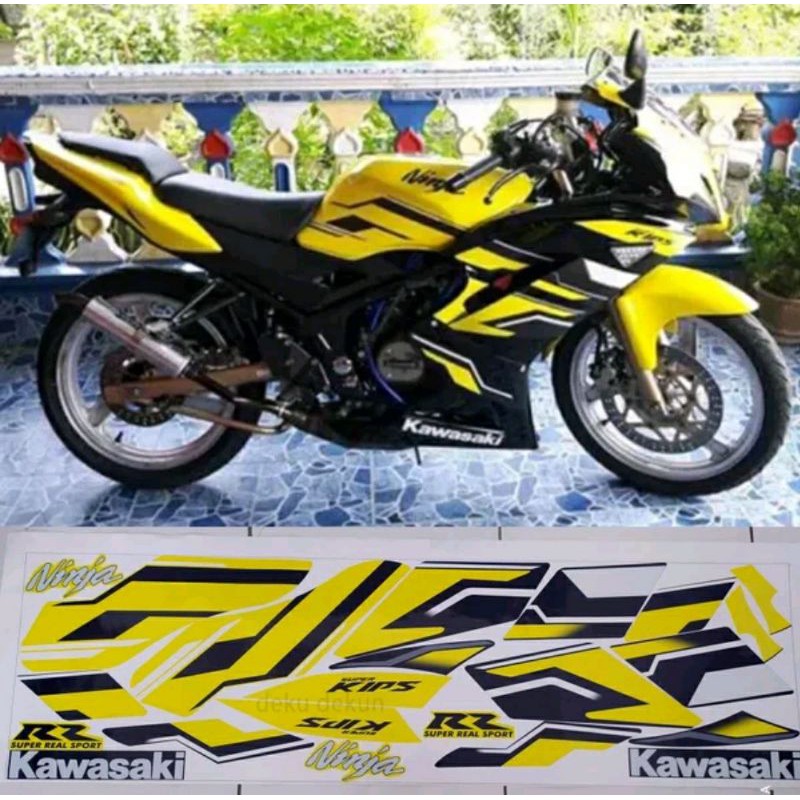 Jual Striping Stiker Motor Kawasaki Ninja 150 RR new SE 2015 Warna ...