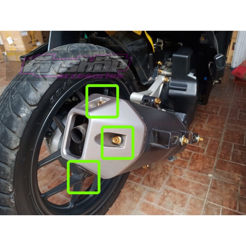 Jual Harga satuan baut corong end cup knalpot vario 125 150 pcx 150 ...