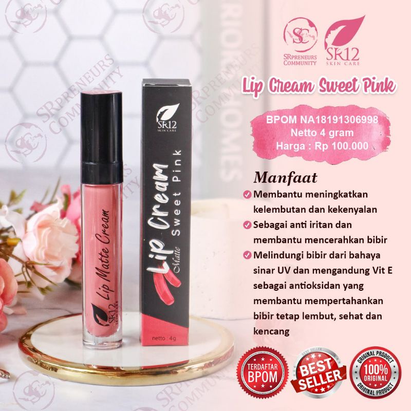 Jual Lip tahan seharian/ Lip Matte Sweet Pink / Gincu bibir / Lip Matte ...
