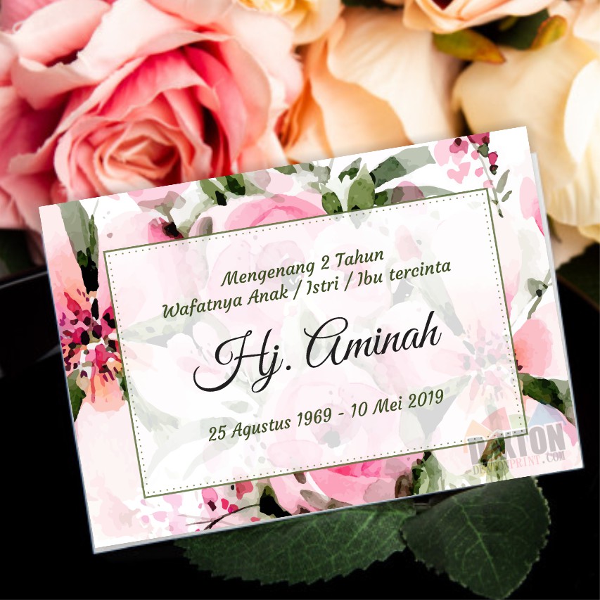 Jual Stiker Ucapan Tahlilan Mengenang Wafatnya Meninggal Kematian ...