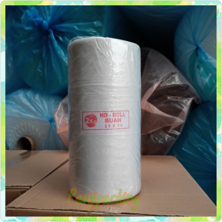 Jual Kantong Buah 2kg Sayur Telur Plastik Fotocopy HD Roll 25x40 ...