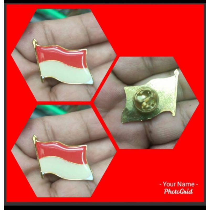 Jual PIN BENDERA MERAH PUTIH BERKIBAR | Shopee Indonesia