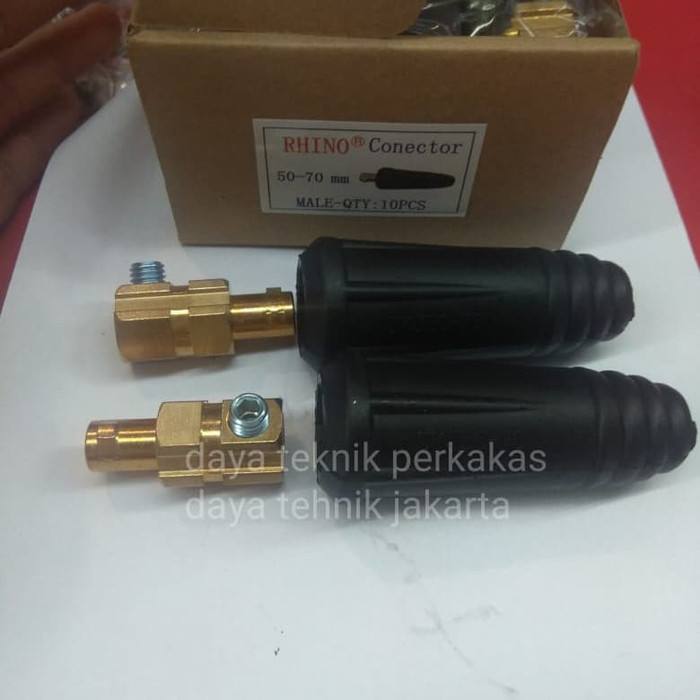 Jual connector las 50-70 male- konektor las cowok - kabel konektor las ...