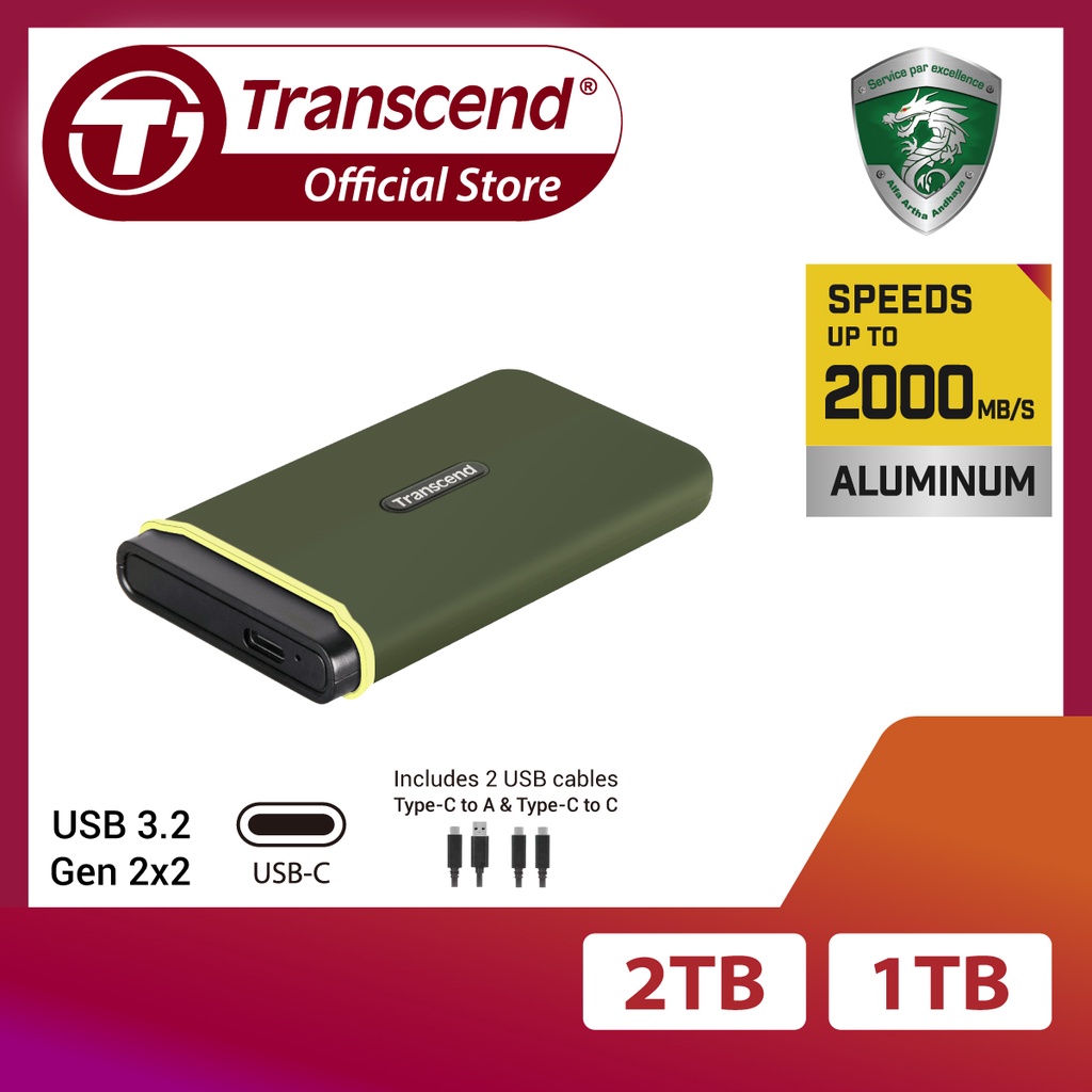 Jual Transcend External SSD ESD380C | Shopee Indonesia