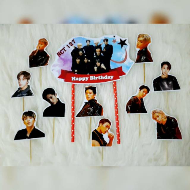 Jual Topper NCT127 topper kpop topper tart topper ulang tahun hiasan ...