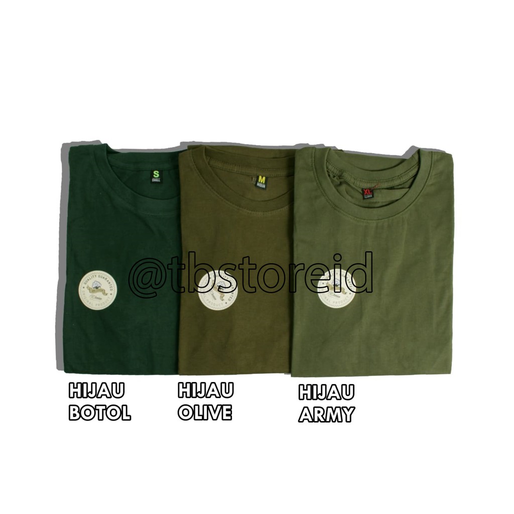 Jual Kaos Cotton Combed 30s Army / Kaos Polos Hijau Botol / Kaos ... Jual Kaos Cotton Combed 30s Army / Kaos Polos Hijau Botol / Kaos ...
