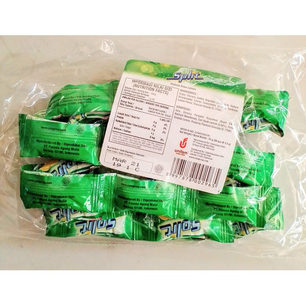 Jual Permen Split Rasa Lemon Kemasan Ekonomis Transparan / Jadoel Jadul ...