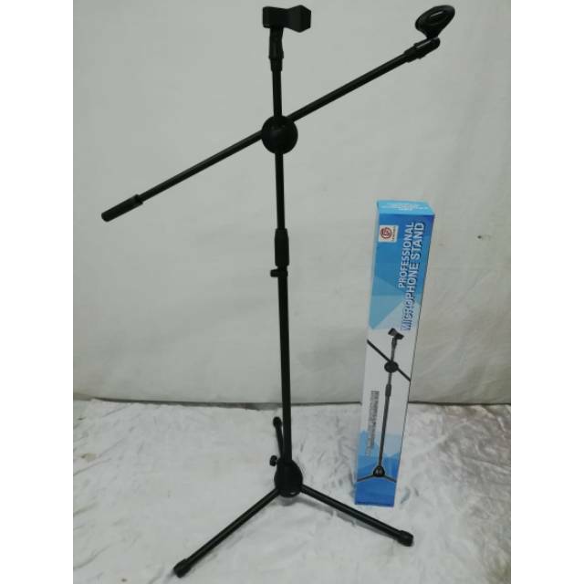 Jual Stand mic murah meriah stand Microphone Dual Mic Fahrenheit 104F ...