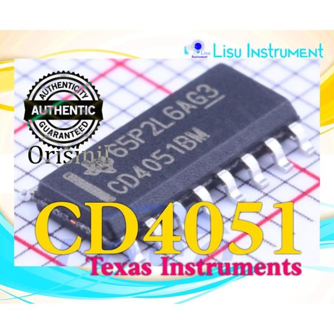 Jual ORIGINAL CD4051BM CD4051 4051 Multiplexer/demultiplexer Texas Instrume lisuin90 Buru Order ...