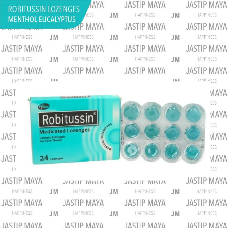 Jual Robitussin Medicated Lozenges Menthol Singapura - Permen Pereda ...