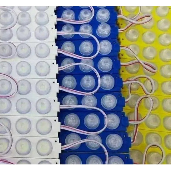 Jual Termurah Lampu LED Modul 3 MATA BESAR ikan Lensa 3W 12V LED Module ...