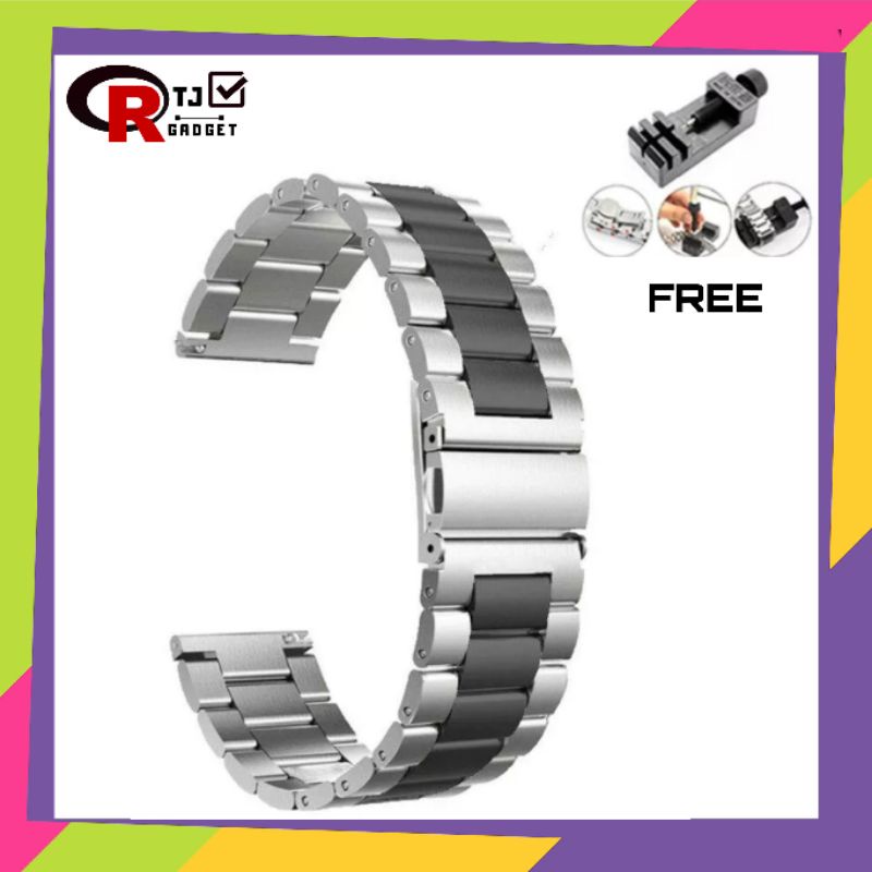 Jual Strap Stainless quick release Smartwatch 20mm dan 22mm - Free ...