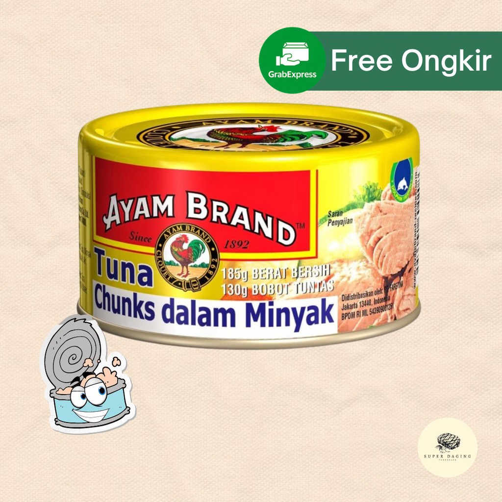 Jual Ikan Tuna Kaleng Chunks in Oil Ayam Brand - 150g Indonesia|Shopee ...