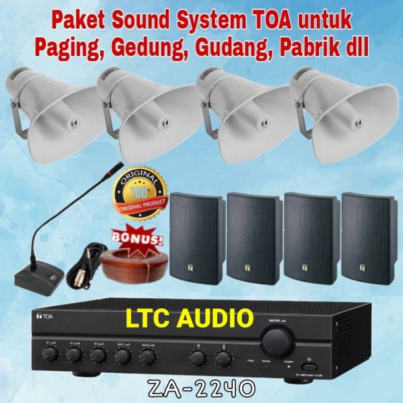 Jual PAKET SOUND SYSTEM TOA UNTUK GEDUNG / PAGING / PABRIK / GUDANG ...