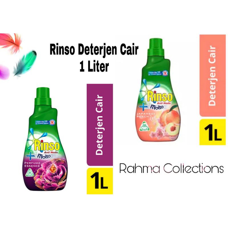 Jual RINSO Molto Liquid Deterjen Cair 1 Liter | Shopee Indonesia