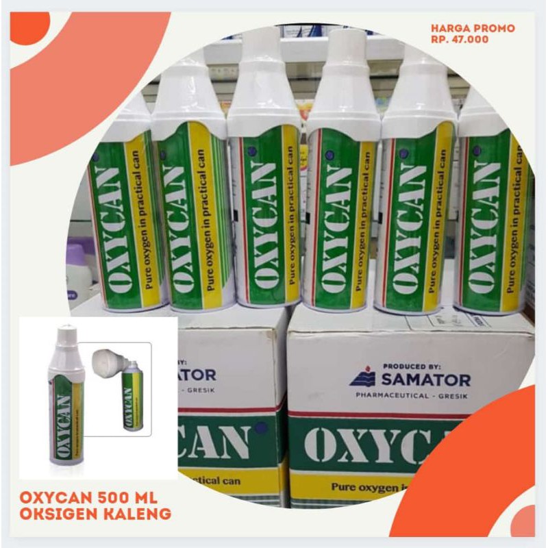 Jual Oxycan 500 ml oksigen kaleng oksigen portable oksigen tabung ...