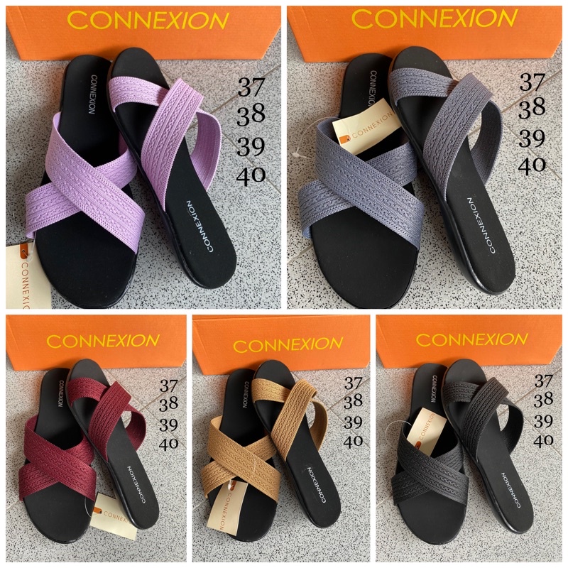 Jual connexion sandal silang heels 2cm Indonesia|Shopee Indonesia
