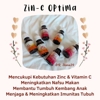 Jual Zin-C Optima Rasa Jeruk / Zinc / Vitamin C / Meningkatkan Daya ...