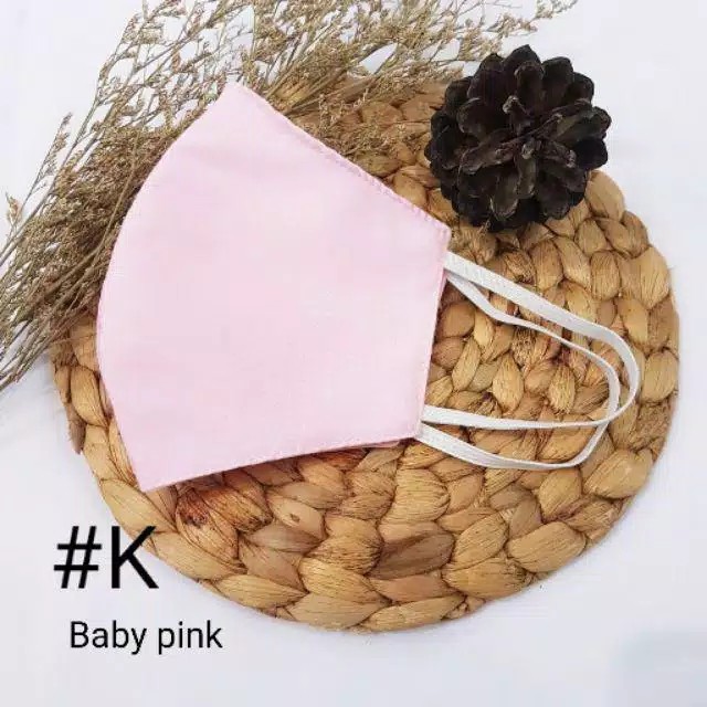 Jual MASKER KAIN NON MEDIS - POLOS - (2LAPIS/PLY - EARLOOP) | Shopee ...