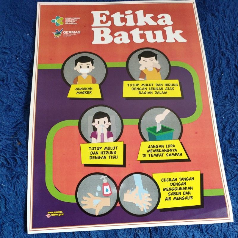 Jual Poster Laminating Etika Batuk Terbaru 2022 | Shopee Indonesia