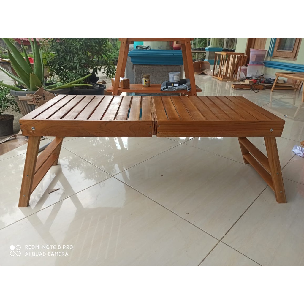 Jual Meja Lipat Meja Portable Meja Koper Serbaguna Kayu Jati ( Meja ...