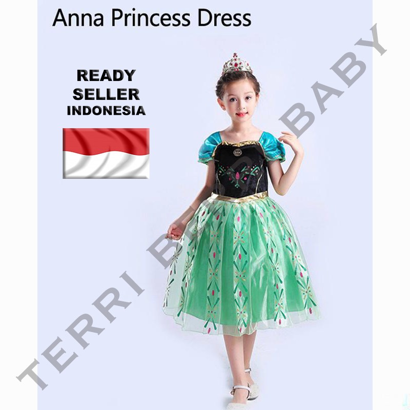 Jual Baju kostum dress princess dres princes anna frozen prozen projen ...