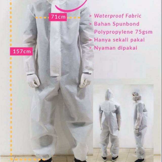 Jual Baju APD / Baju Hazmat / Baju alat pelindung diri anti Corona ...
