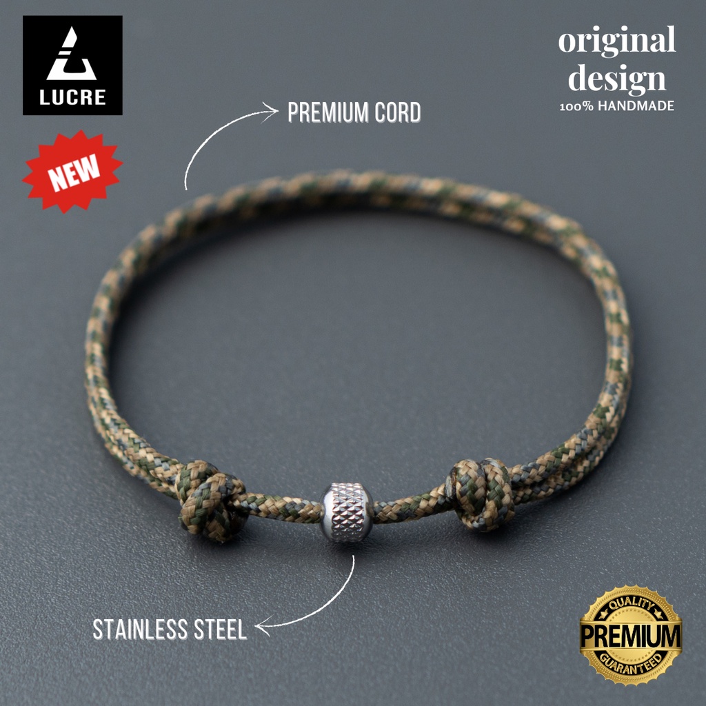 Jual Lucre Gelang Tali Pria Original - CARENTAN | Premium Cord Bracelet ...