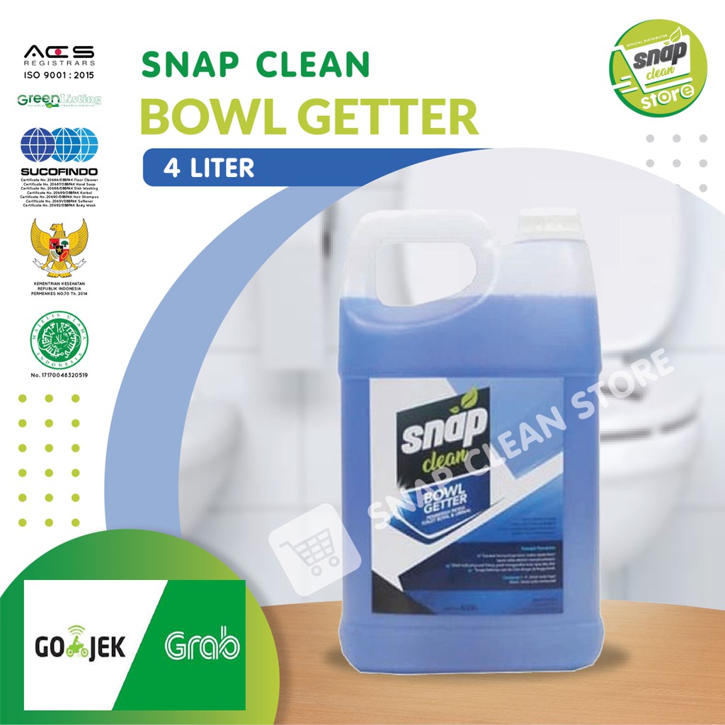 Jual SNAP CLEAN BOWL GETTER SABUN PEMBERSIH TOILET 4L (KHUSUS GOJEK ...