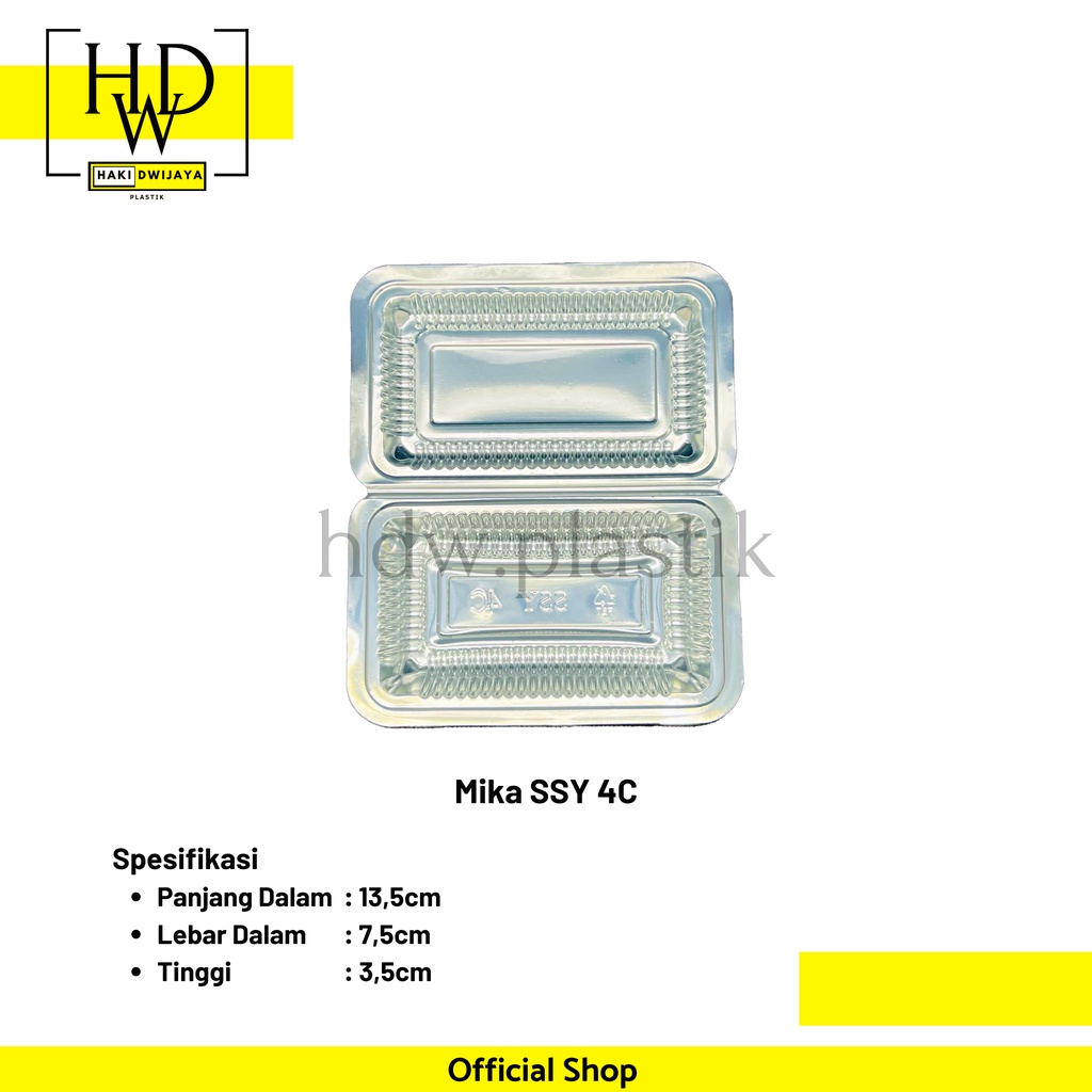 Jual Mika Makanan dan Kue / Mika Nasi Kuning / Box Mika Plastik 4C ...