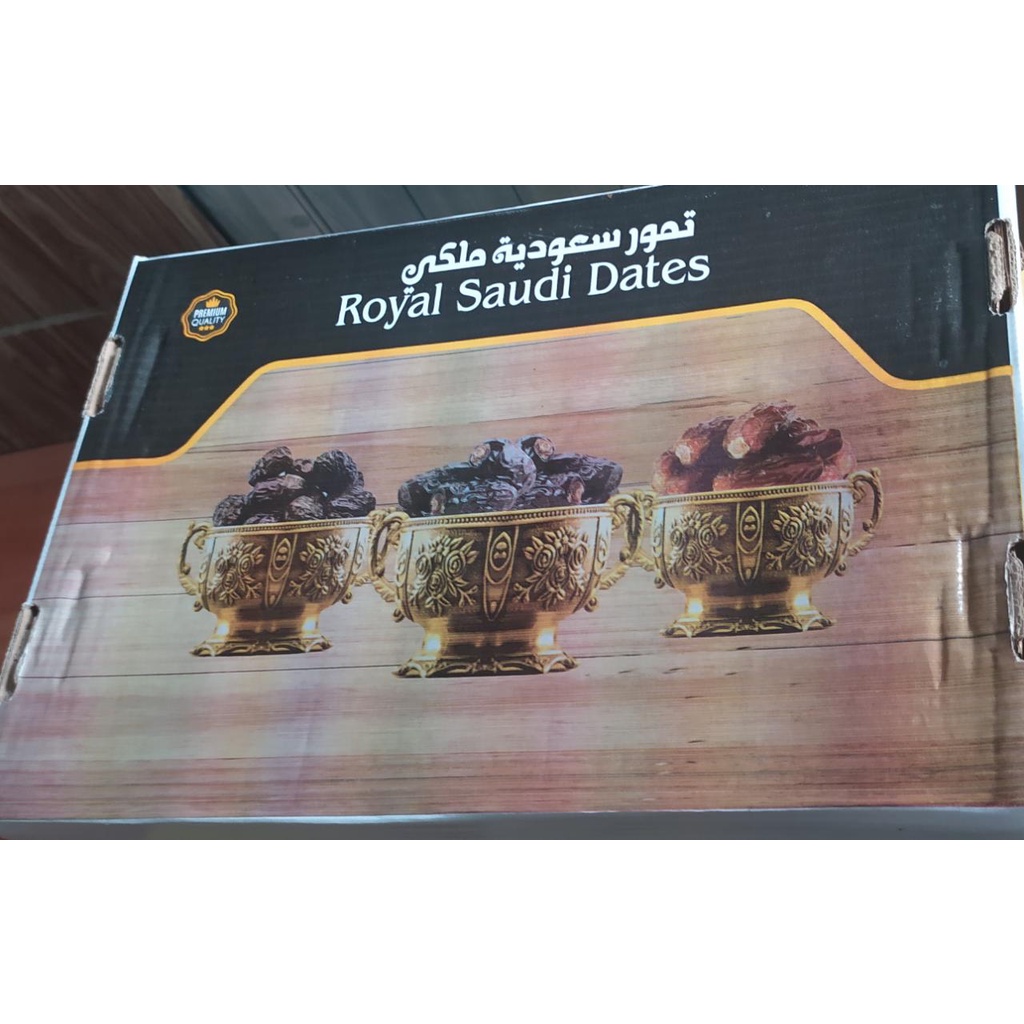 Jual Kurma Ajwa 5kg Royal Saudi Dates/Kurma Ajwa Saudi Premium kemasan ...