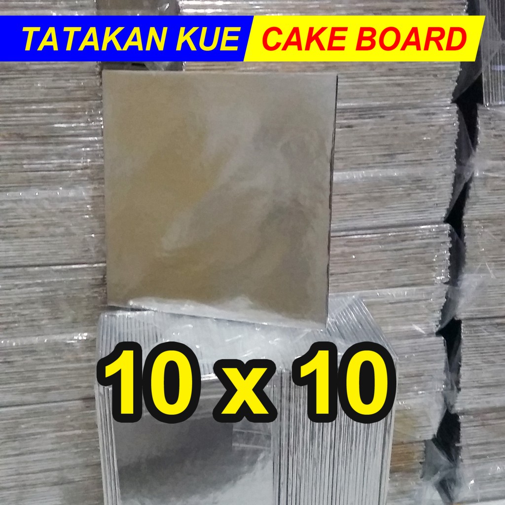 Jual Tatakan kue 10x10 cm cake board / tatakan kue / alas kue ulang ...