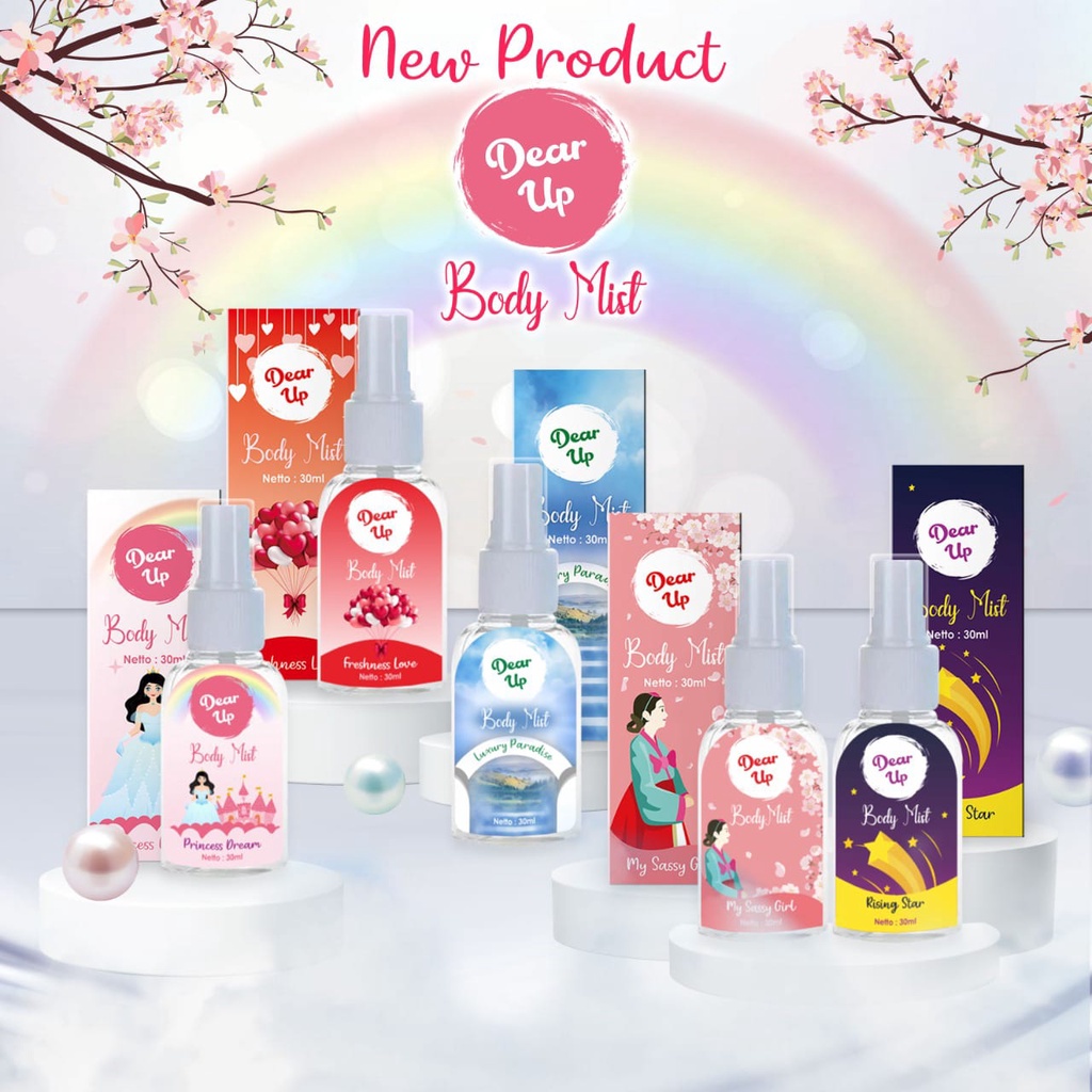 Jual [BPOM] DEAR UP BODYMIST Body Mist PARFUM 30ML | Parfum Badan ...